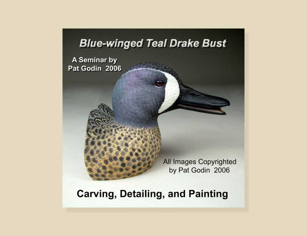 Blue-winged Teal Drake Bust CD - Godin Art